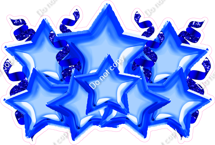 Foil Star Panel - Blue| Sign Swag USA