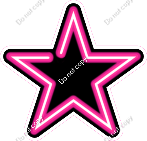 Neon Star - Hot Pink| Sign Swag USA