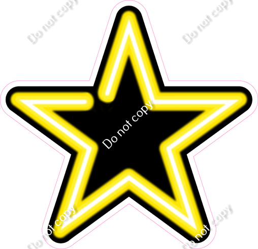 Neon Star - Yellow| Sign Swag USA
