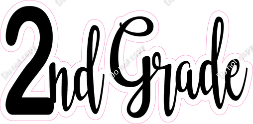 Cursive 2nd Grade Statement w/ Variants| Sign Swag USA