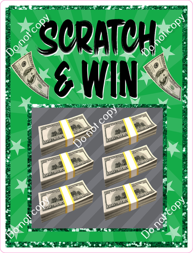 Scratch & Win Lottery Ticket| Sign Swag USA