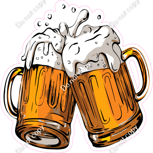 Two Glasses / Mug of Beer| Sign Swag USA