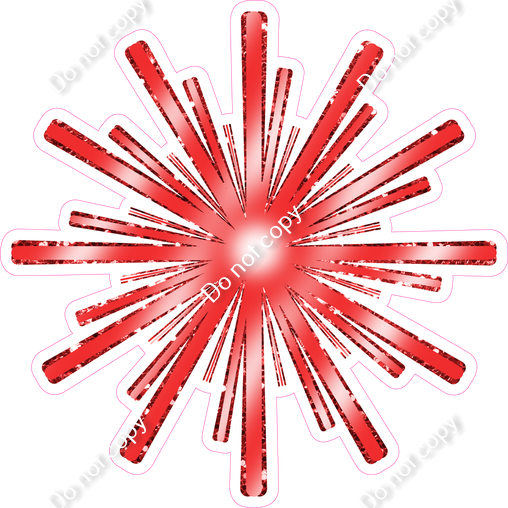 Baby Pink Firework Yard Sign| Sign Swag USA
