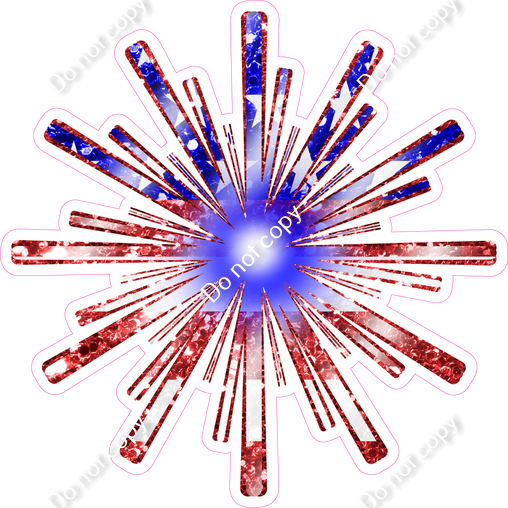 Baby Pink Firework Yard Sign| Sign Swag USA