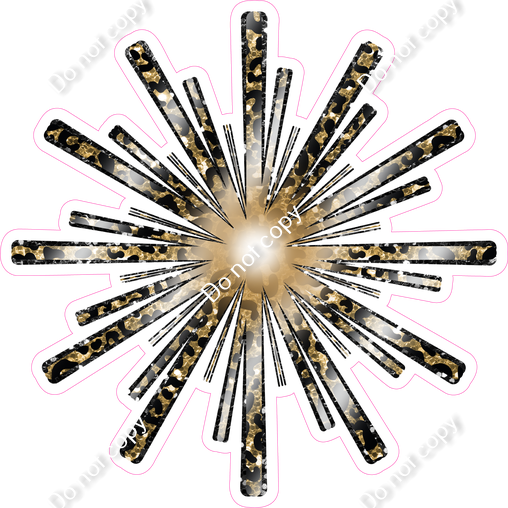 Baby Pink Firework Yard Sign| Sign Swag USA