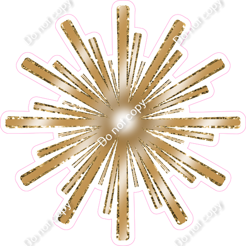 Baby Pink Firework Yard Sign| Sign Swag USA