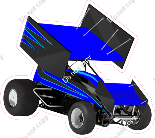 Blue Sprint Car| Sign Swag USA