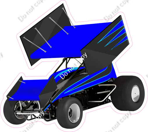 Blue Sprint Car w/ Variants| Sign Swag USA