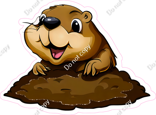 Gopher Peeking Out of Hole w/ Variants| Sign Swag USA