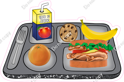 Lunch Tray of School Food| Sign Swag USA