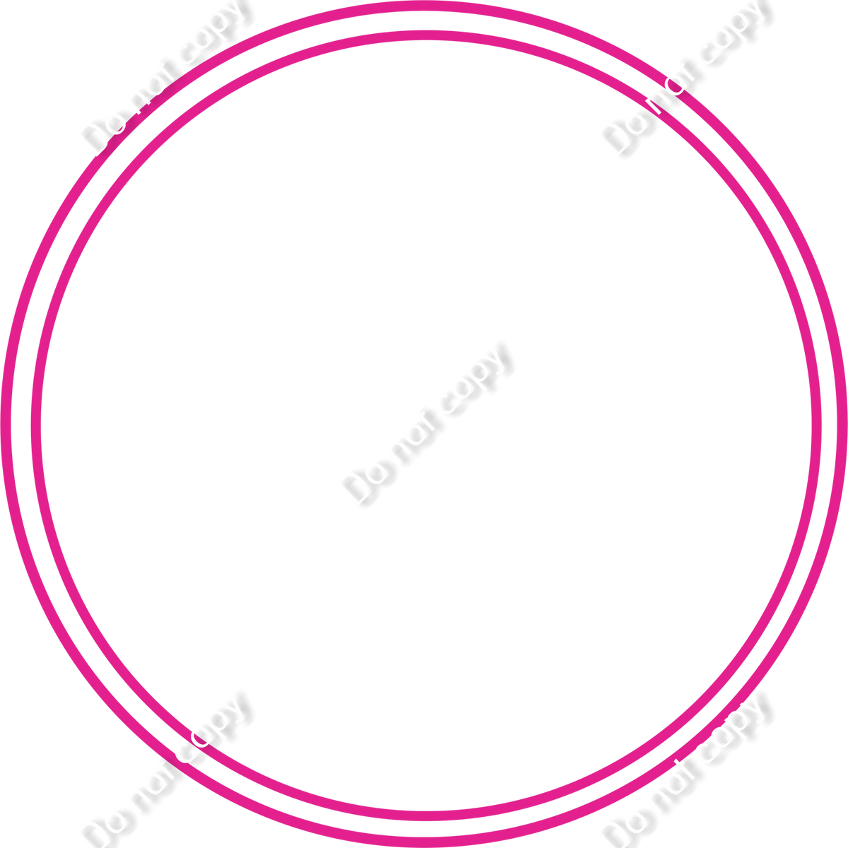 Pink - Double Line Circle| Sign Swag USA