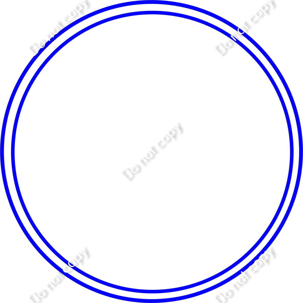 Blue - Double Line Circle w/ Variants| Sign Swag USA