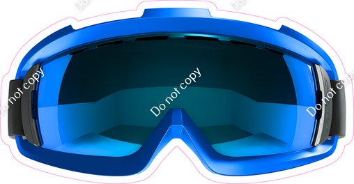 Blue Ski Goggles| Sign Swag USA