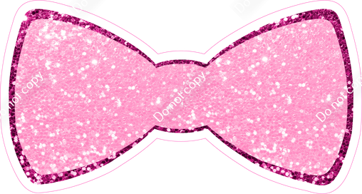 Baby Pink Sparkle Bow w/ Variants| Sign Swag USA