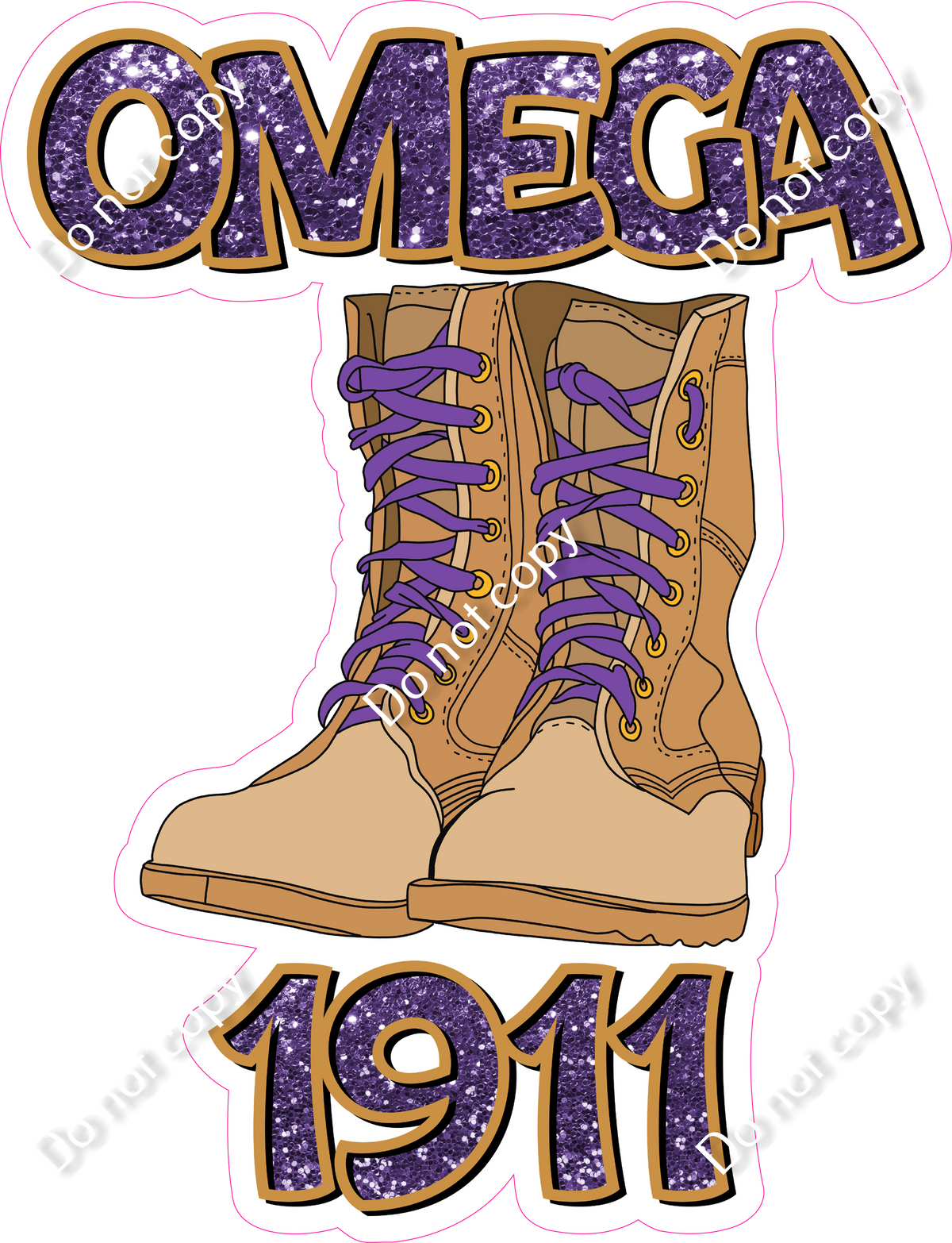 Omega PSI PHI Boots Statement| Sign Swag USA