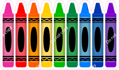 School - Crayons / Variants| Sign Swag USA
