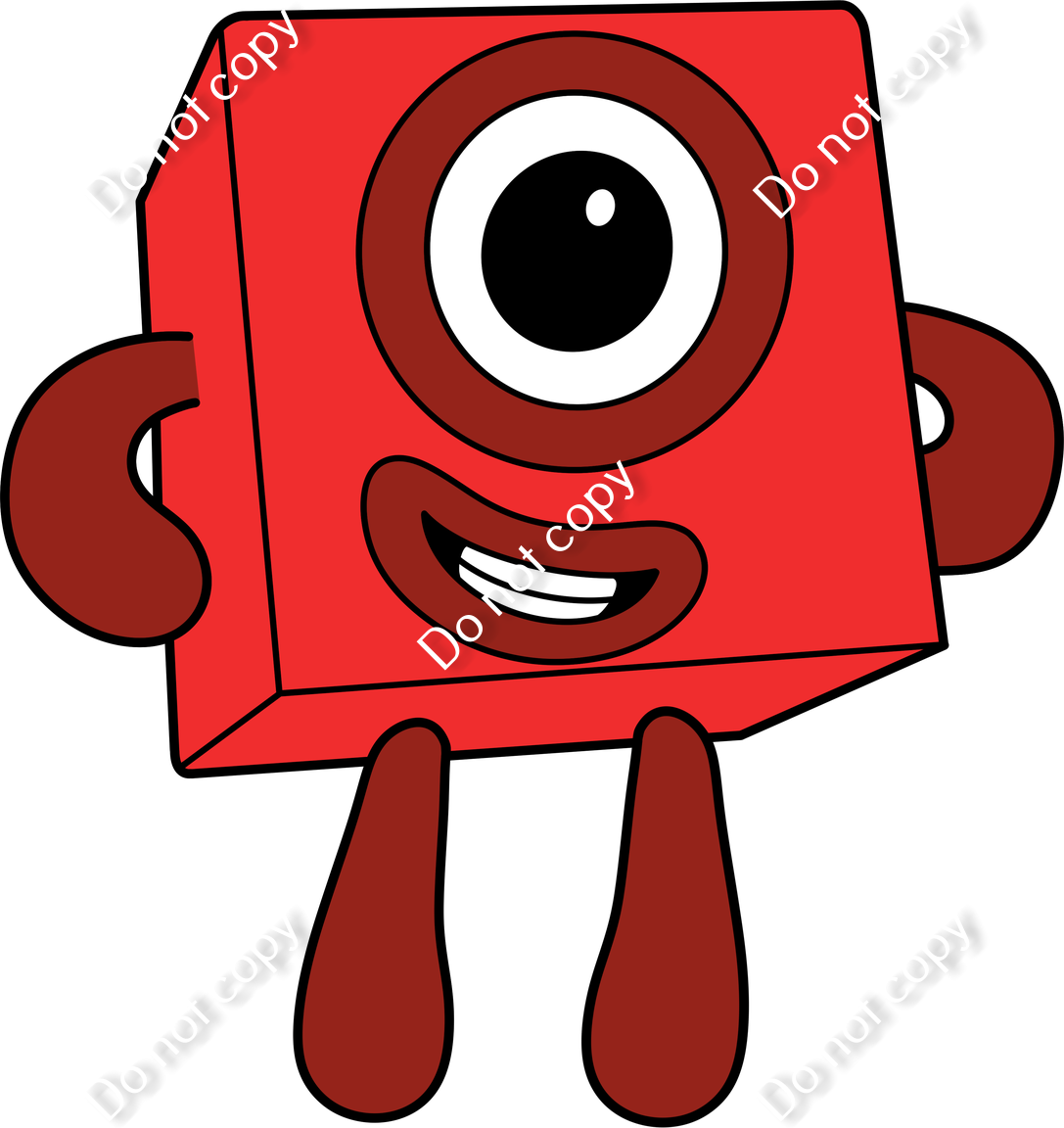 # 1 Numberblock Character| Sign Swag USA