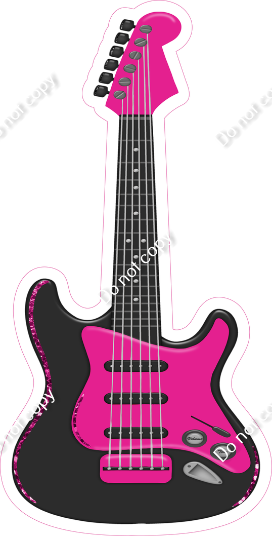Hot Pink - Electric Guitar w/ Variants| Sign Swag USA