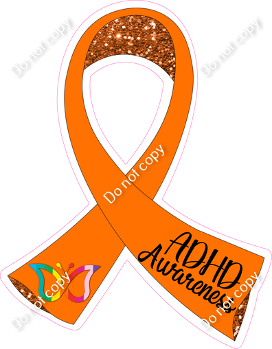 ADHD Awareness Ribbon w/ Variants| Sign Swag USA