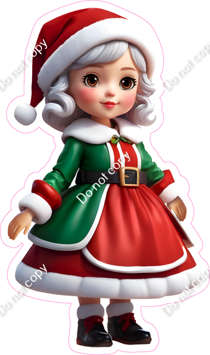 Light Skin Tone Mrs. Claus or Elf 1| Sign Swag USA