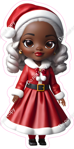 Dark Skin Tone Mrs. Claus or Elf 3| Sign Swag USA