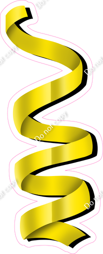 Flat - Yellow Streamer - Style 3| Sign Swag USA