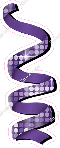 Disco - Purple Streamer - Style 3| Sign Swag USA