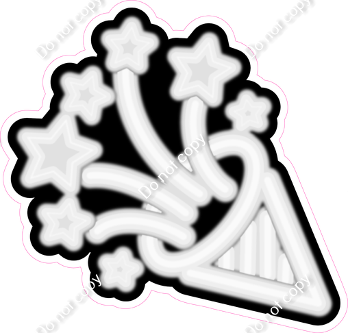 NEON - Party Popper - White| Sign Swag USA