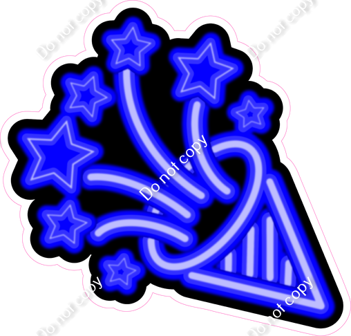 NEON - Party Poppers - Blue| Sign Swag USA