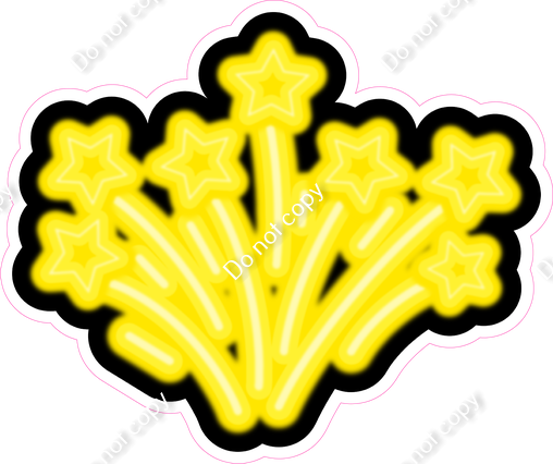 NEON - Yellow Shooting Stars| Sign Swag USA