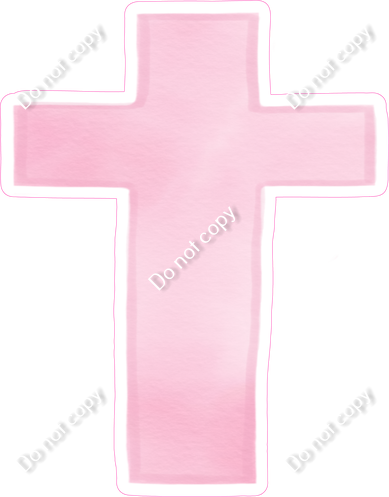 Pastel Pink Cross| Sign Swag USA
