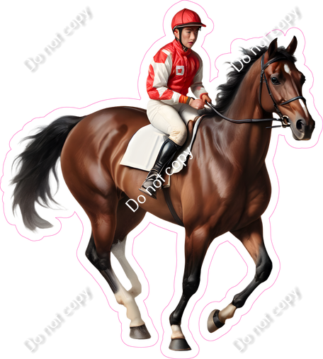 Race Horse & Jockey| Sign Swag USA
