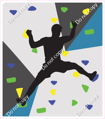 Rock Climbing - Boulding - Man| Sign Swag USA