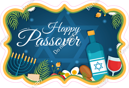 Passover - Happy Passover Statement w/ Variants| Sign Swag USA