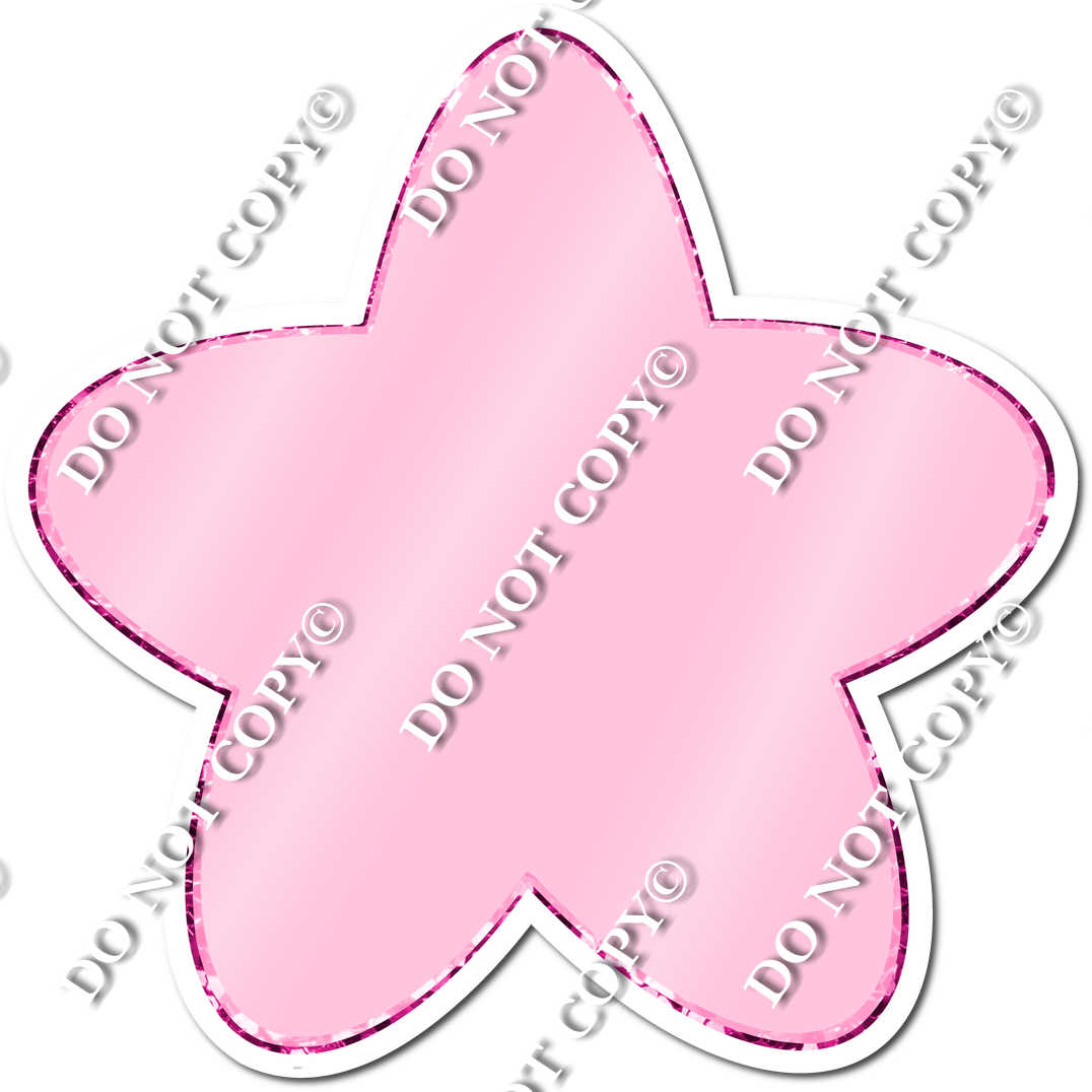 Rounded Baby Pink Star| Sign Swag USA