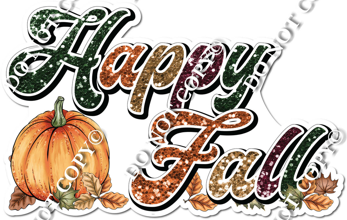 Happy Fall Flash - Fall Season Yard Sign| Sign Swag USA