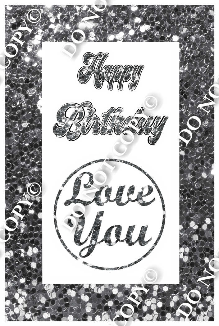 4 pc Photo Frame - Silver Sparkle Vertical Frame - Frame035| Sign Swag USA