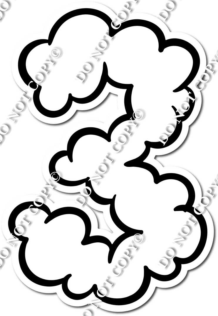 Individual Cloud Numbers, RD, ND, TH, ST| Sign Swag USA