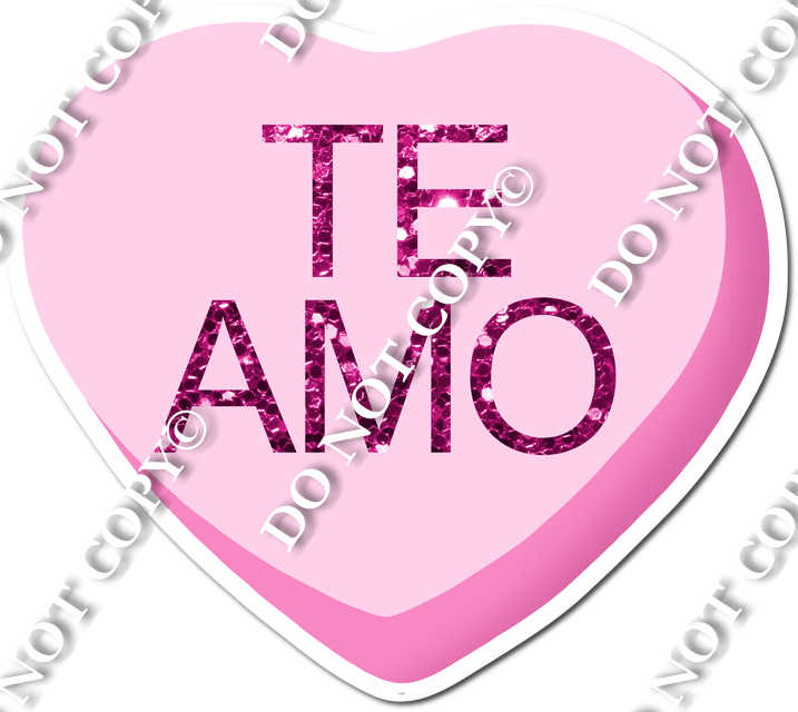 Conversation Heart - Te Amo - Candy Heart| Sign Swag USA
