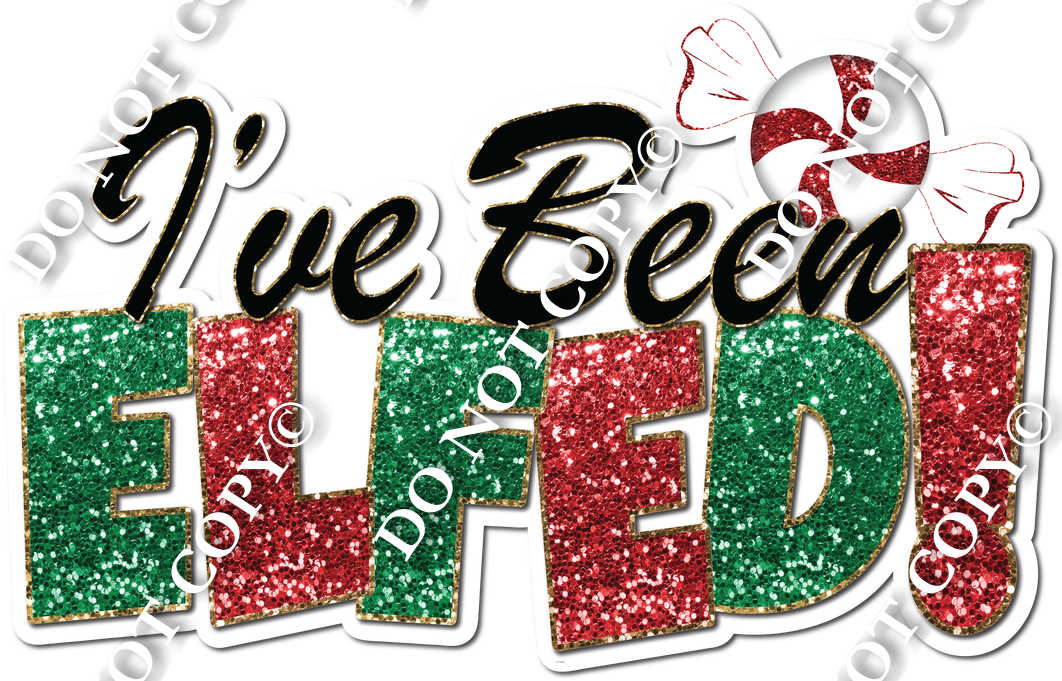 I've Been Elfed XL Statement Yard Cards| Sign Swag USA