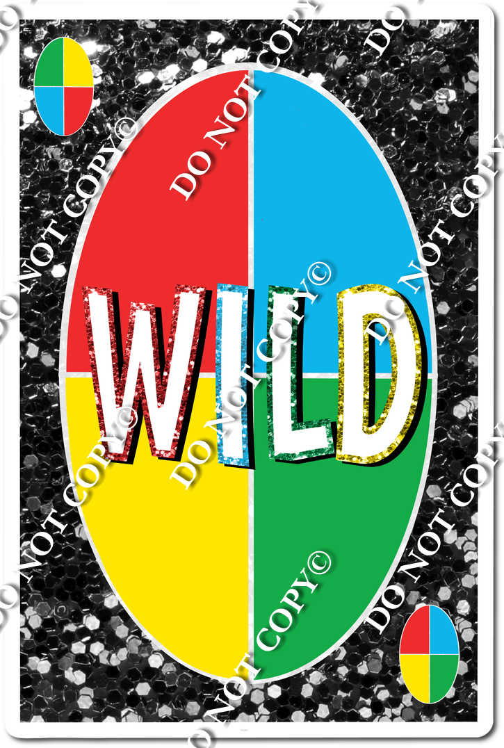 Wild Game Card - Red, Caribbean, Green, & Yellow w/ Variant| Sign Swag USA