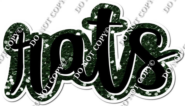 Split Cursive - Hunter Green - CONG & RATS| Sign Swag USA