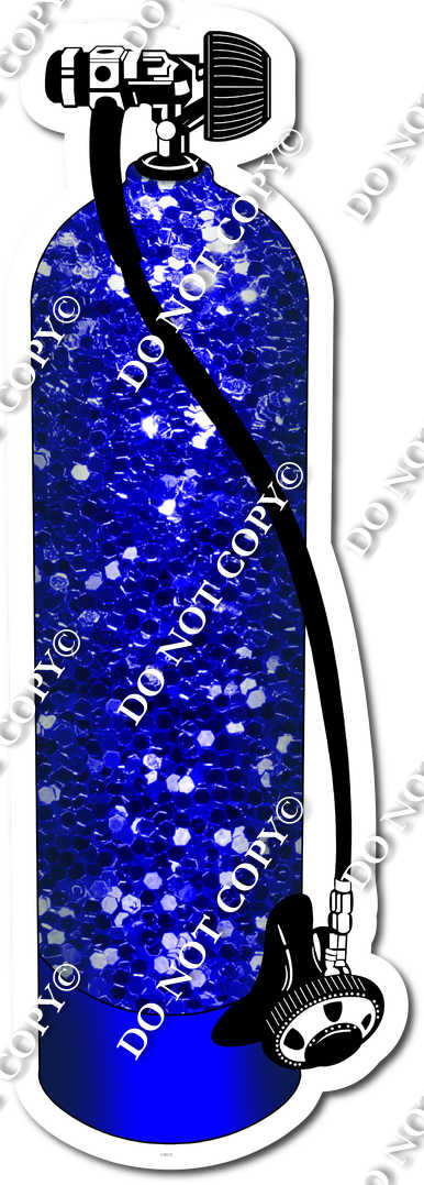 Scuba Tank - Blue Sparkle| Sign Swag USA
