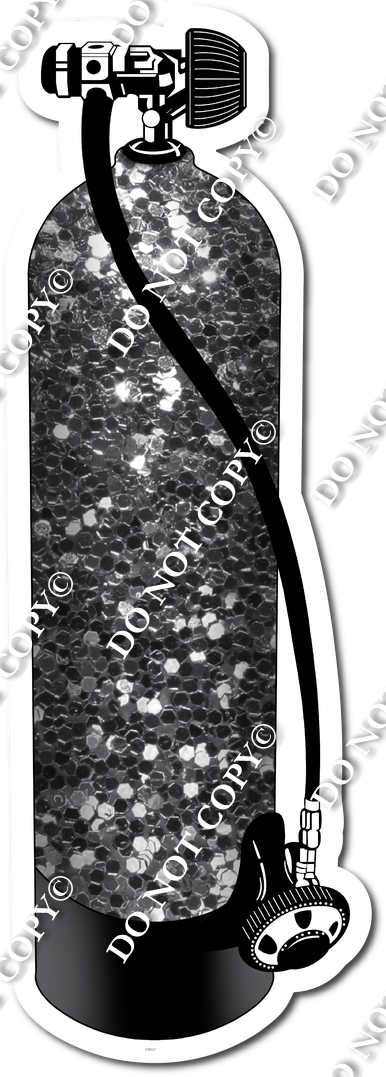 Scuba Tank - Silver Sparkle| Sign Swag USA