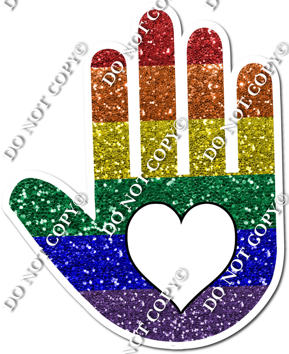 Rainbow Hand| Sign Swag USA