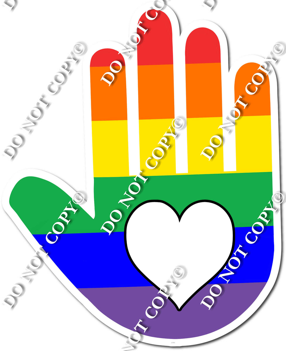 Rainbow Hand| Sign Swag USA