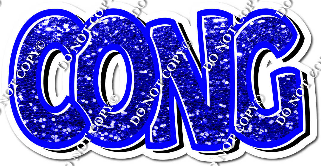 Split BB - Blue Sparkle Cong Rats| Sign Swag USA