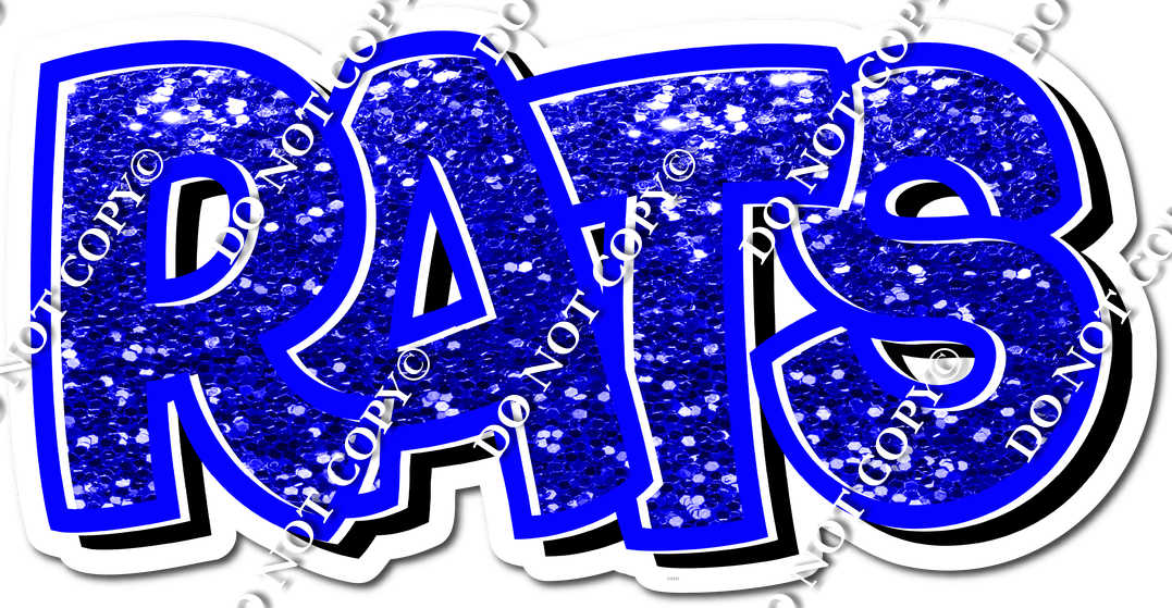 Split BB - Blue Sparkle Cong Rats| Sign Swag USA