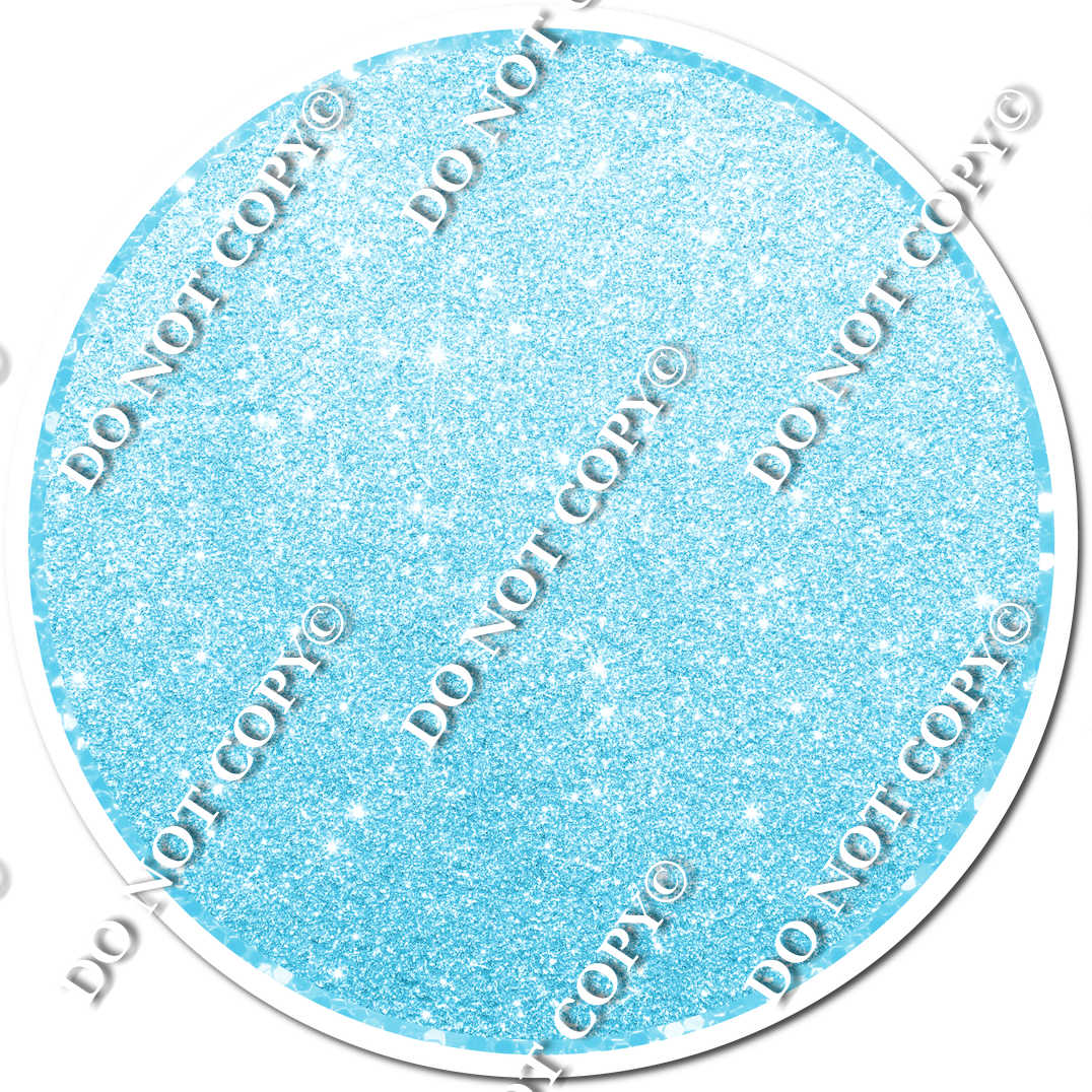 Glitter Baby Blue Dot| Sign Swag USA
