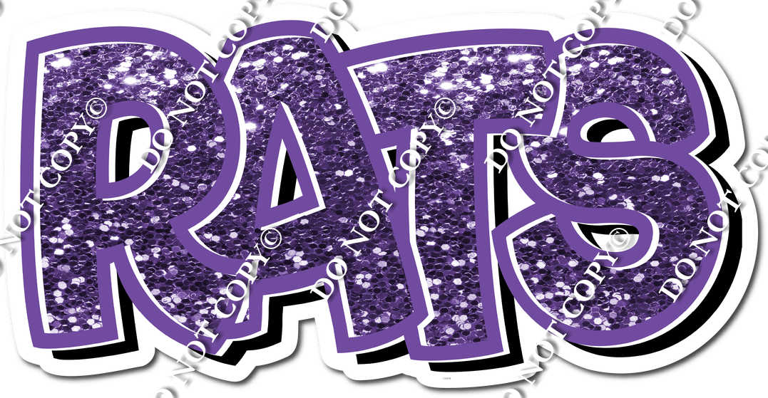 Split BB - Purple Sparkle Cong Rats| Sign Swag USA